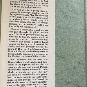 FIRST EDITION Vintage George Macdonald Novel: the Portent Illustration ...