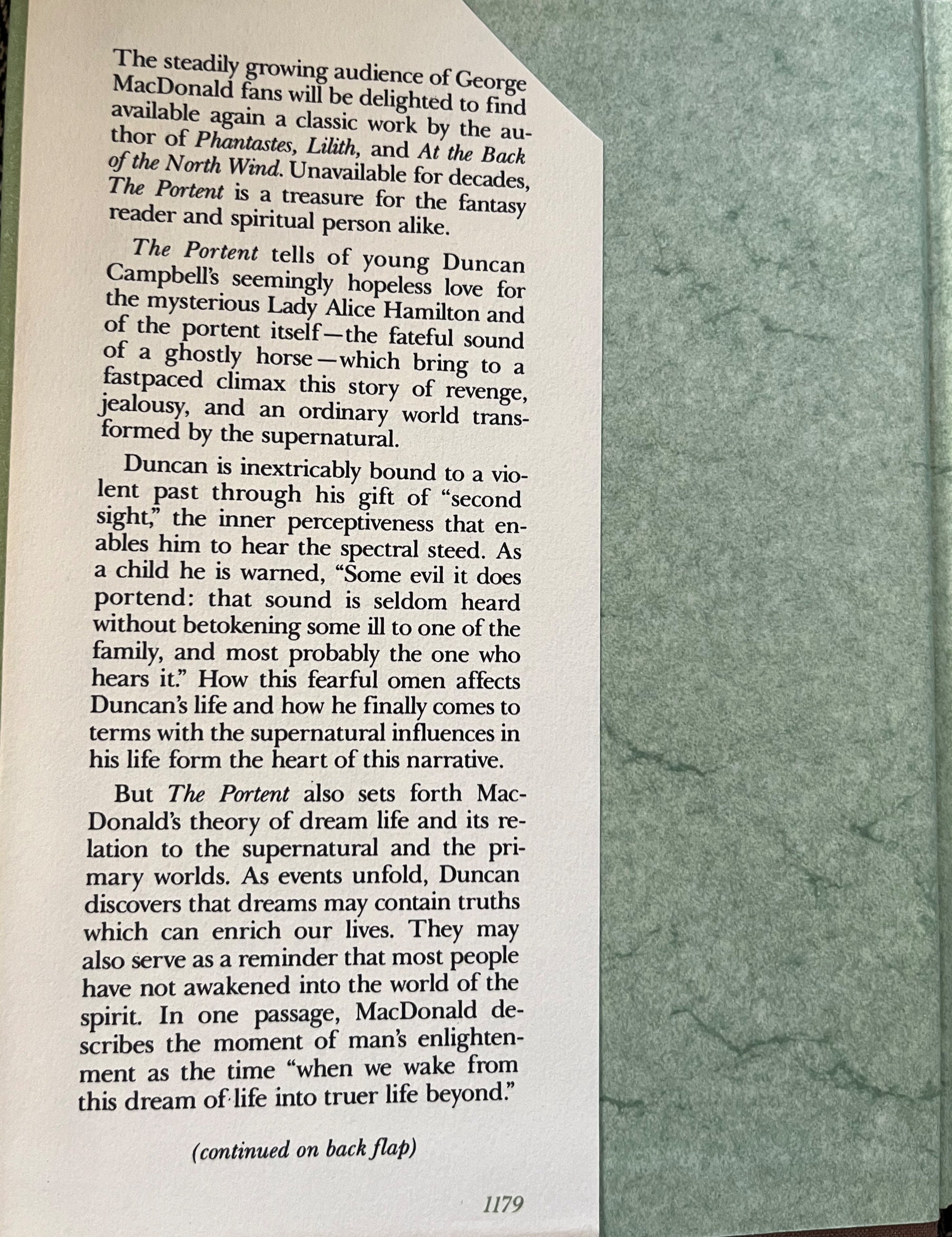 FIRST EDITION Vintage George Macdonald Novel: the Portent Illustration ...