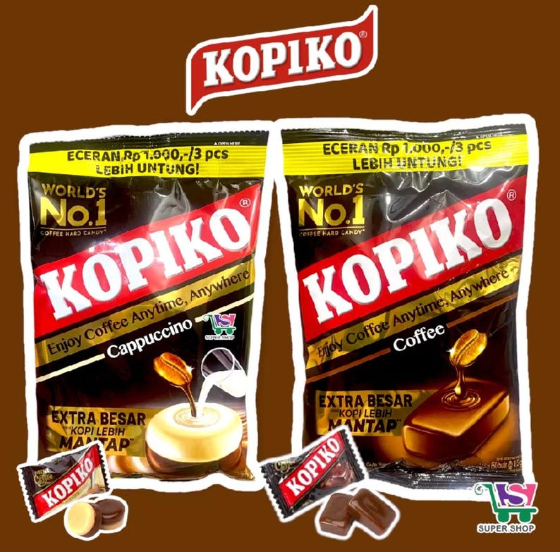 KOPIKO Coffee Candy Contains 50 Grains Original Indonesian Sweets - Etsy
