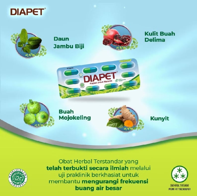 DIAPET Kräuterkapseln helfen schnell bei Durchfall / weichem Stuhl 6 ...