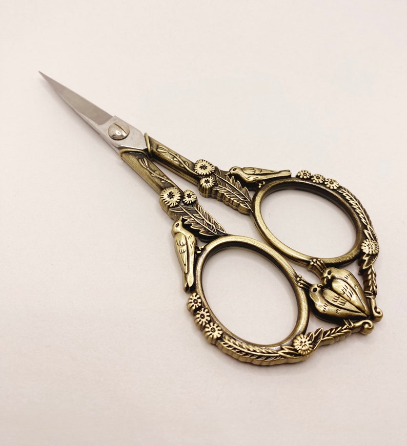 Bird Embroidery Scissors, Bird of Paradise, Sewing Scissors, Knitting ...