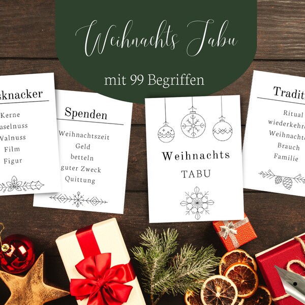 Christmas Taboo German - Etsy