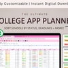 College Application Tracker, Planner, Manager | College App Organizer ...