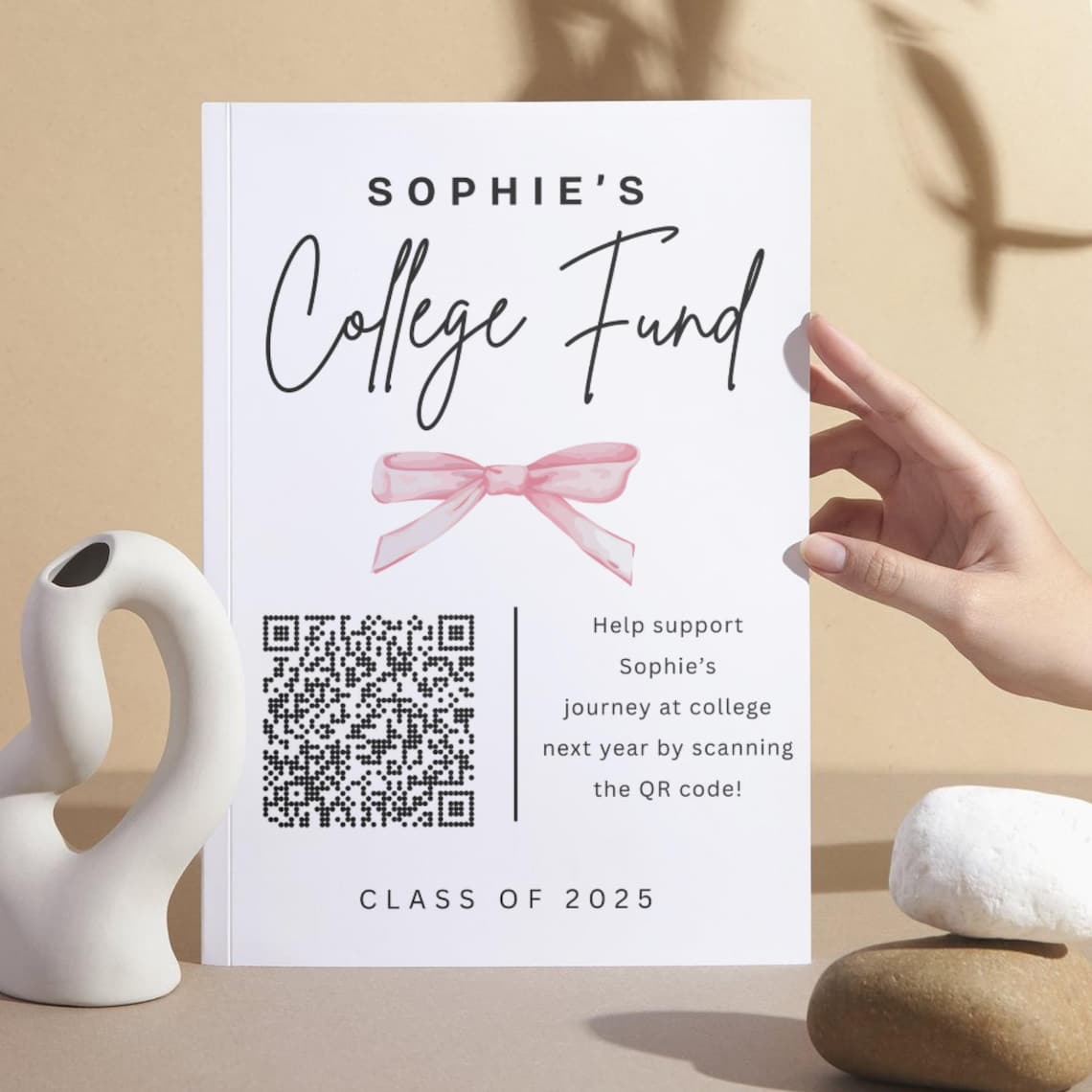 Editable Graduation Party Venmo Sign | Canva Template | Digital Grad ...