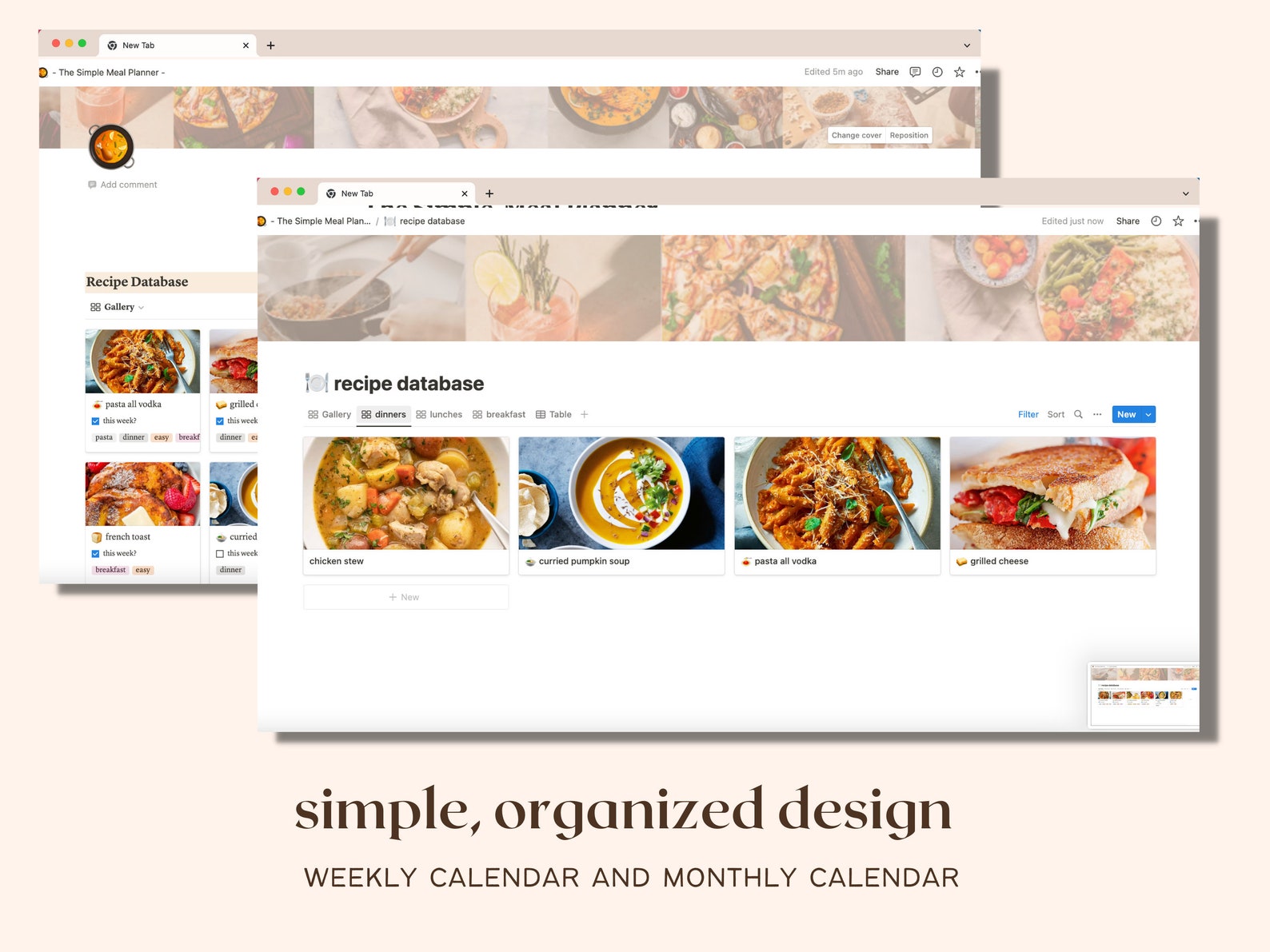 Notion Meal Planner Template Notion Dashboard Meal Planning, Dieting ...