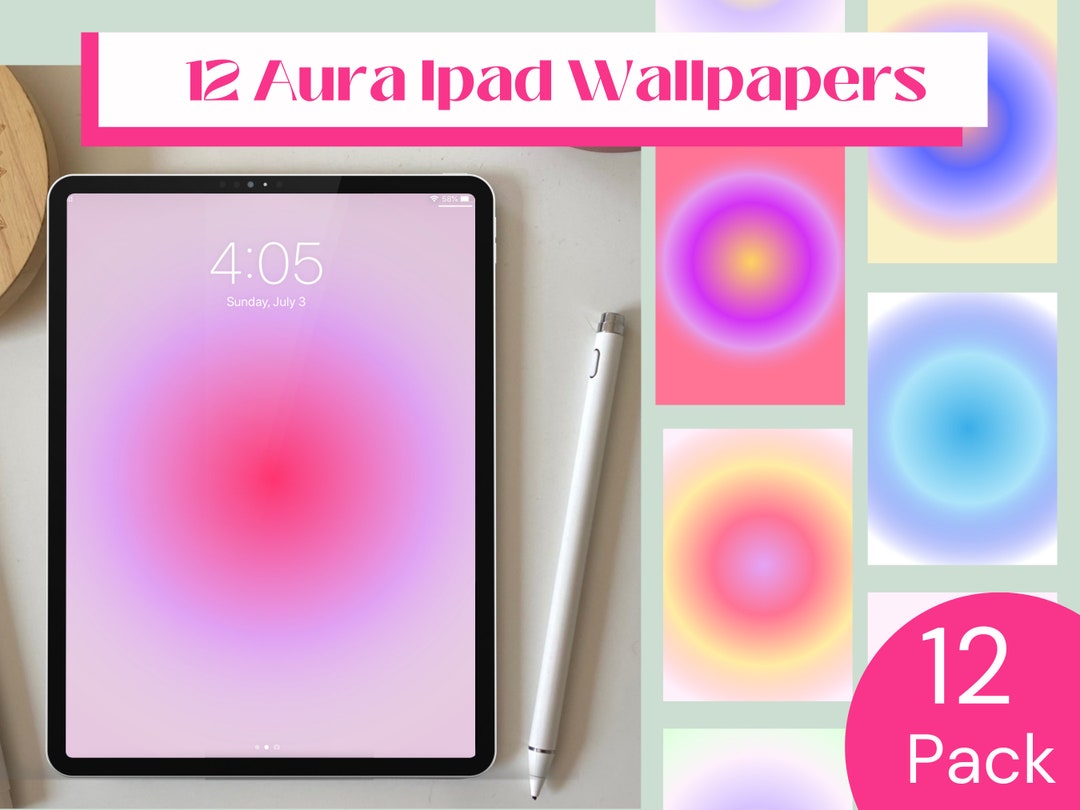 12 Aura Gradient iPad Wallpapers | Cute Trendy Preppy Pastel Aesthetic ...