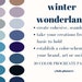 Winter Wonderland Blue Procreate Color Palette Swatches - Color ...
