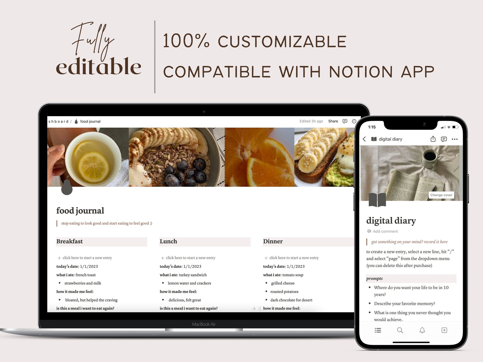 2024 Notion Template Neutral Beige Aesthetic Editable Notion Template ...