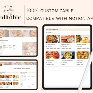 Notion Meal Planner Template | Notion Dashboard | Meal Planning ...