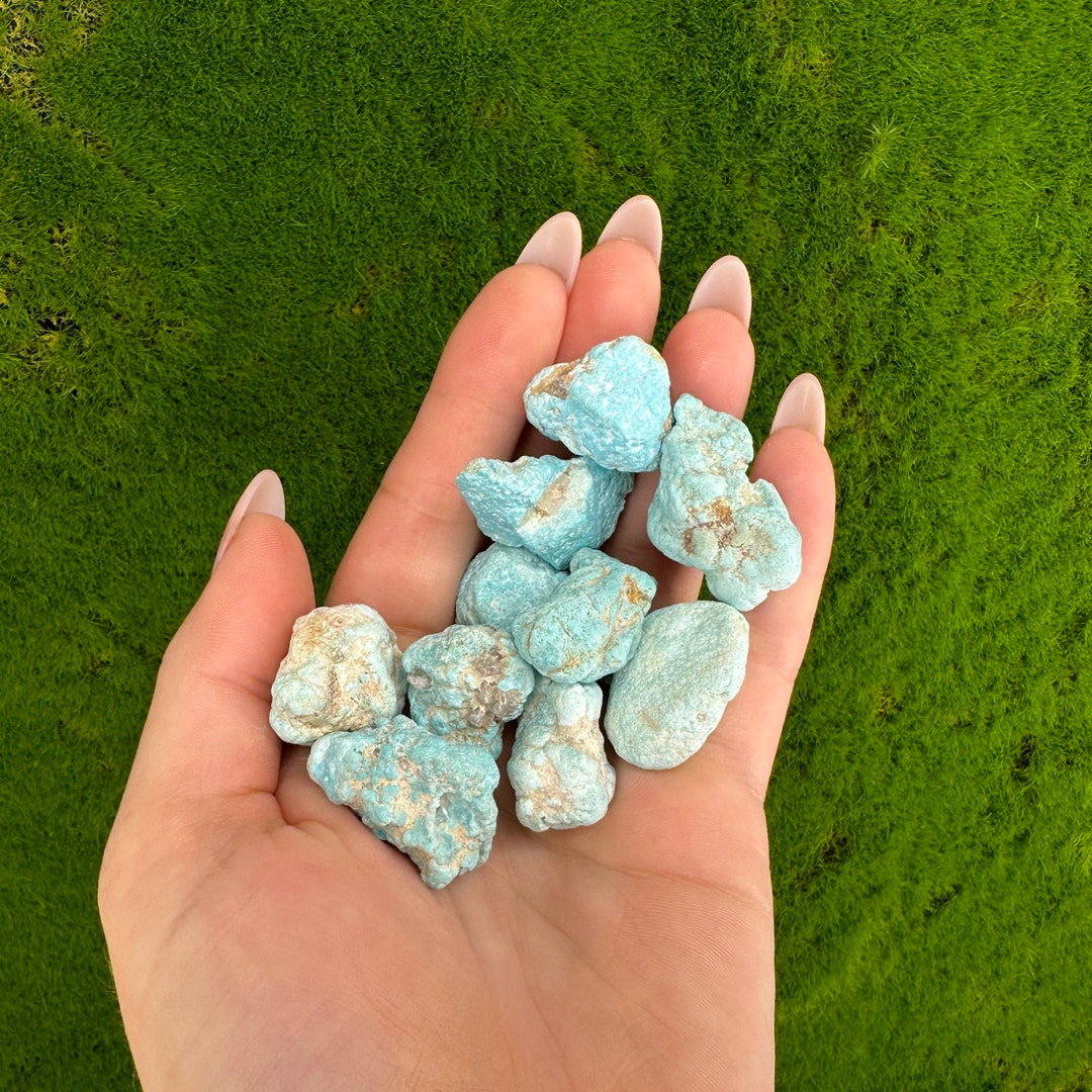 Raw Turquoise Stone Light Turquoise Crystal Stone Raw Crystals - Etsy