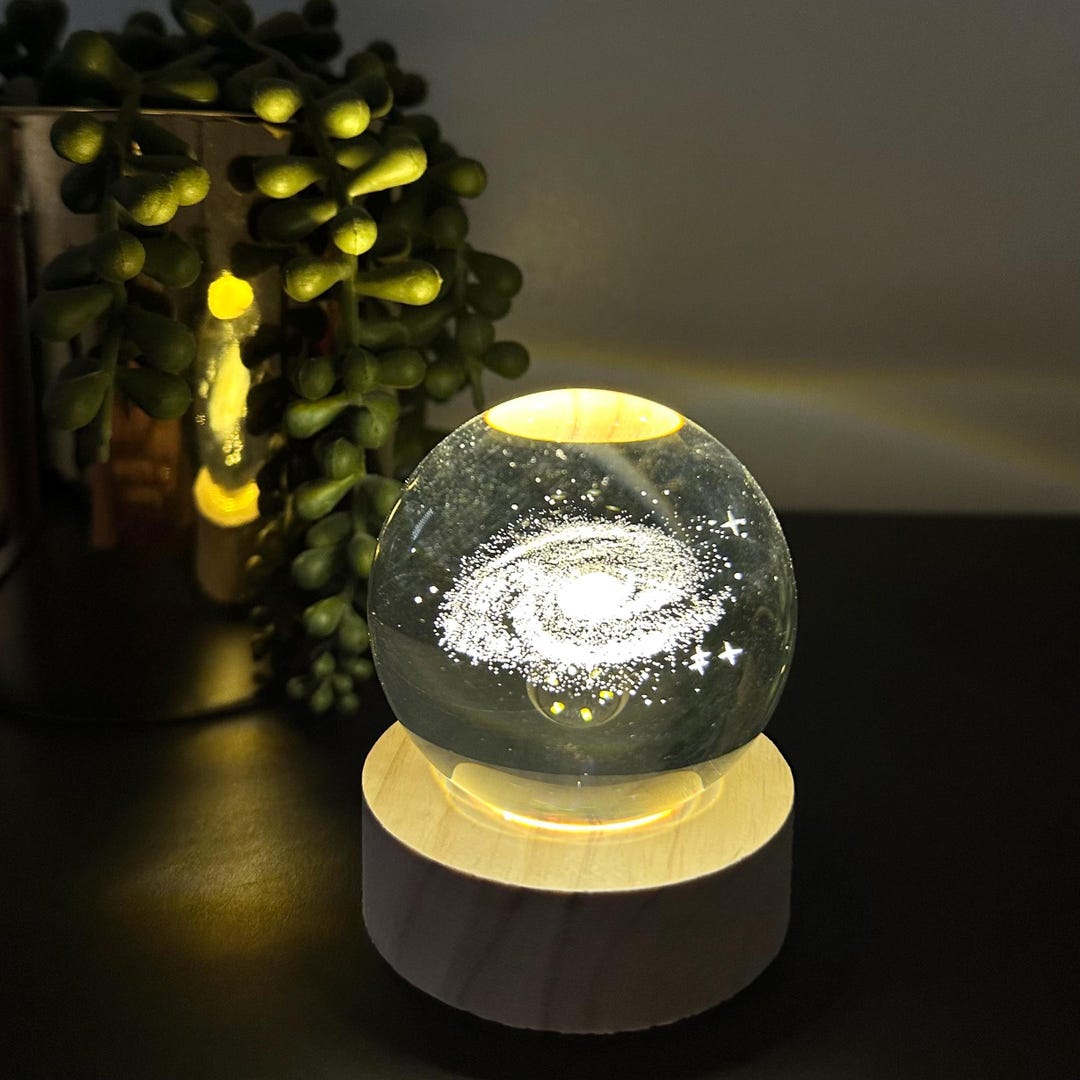 Milky Way Galaxy Crystal Lamp Crystal Ball Night Light Perfect Gift for ...