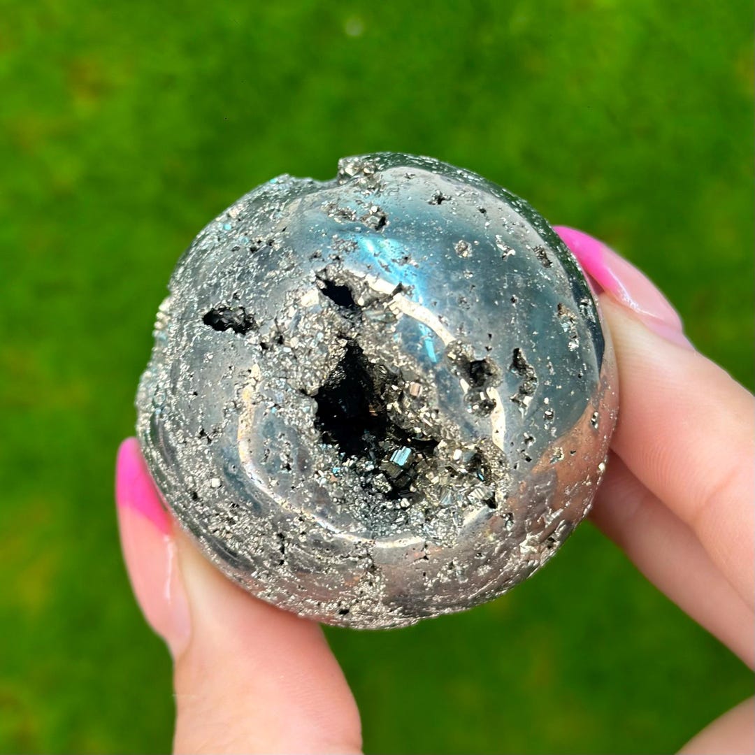 Peruvian Pyrite Sphere | Sphere Crystal From Peru - Etsy