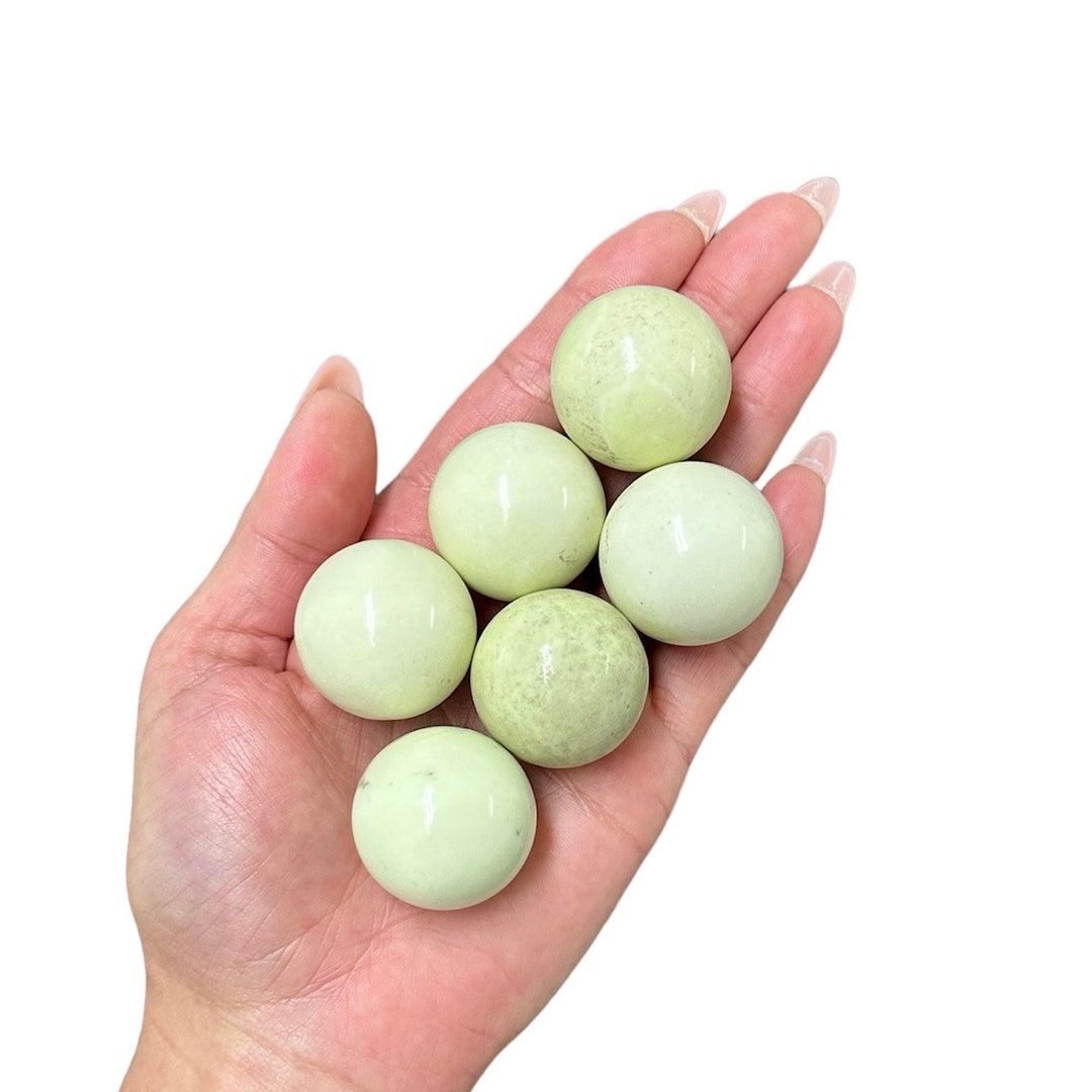 Natural Lemon Chrysoprase Sphere | Crystal Sphere | Chakra Healing ...