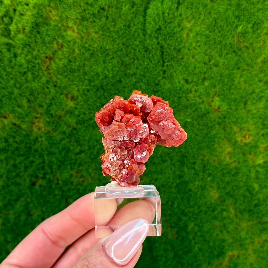 Red Vanadanite Cluster From Marocco | Large Crystal | Vivid Red - Etsy