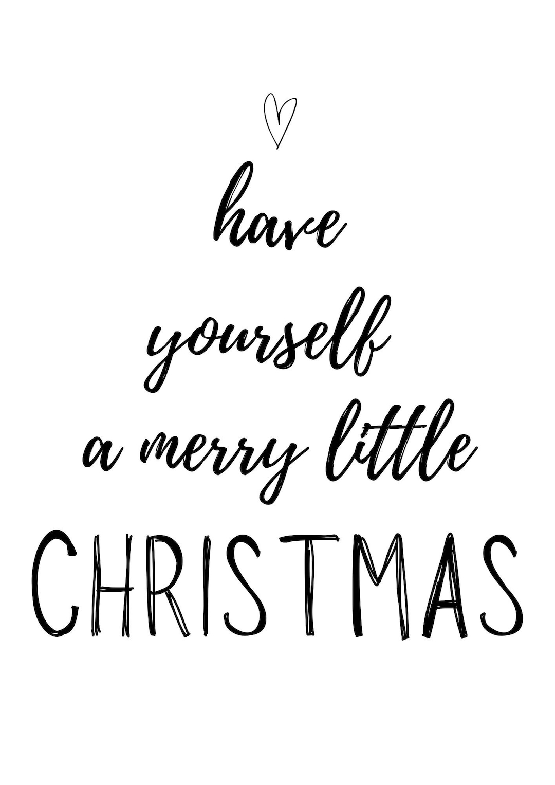 Have Yourself a Merry Little Christmas Print - Etsy