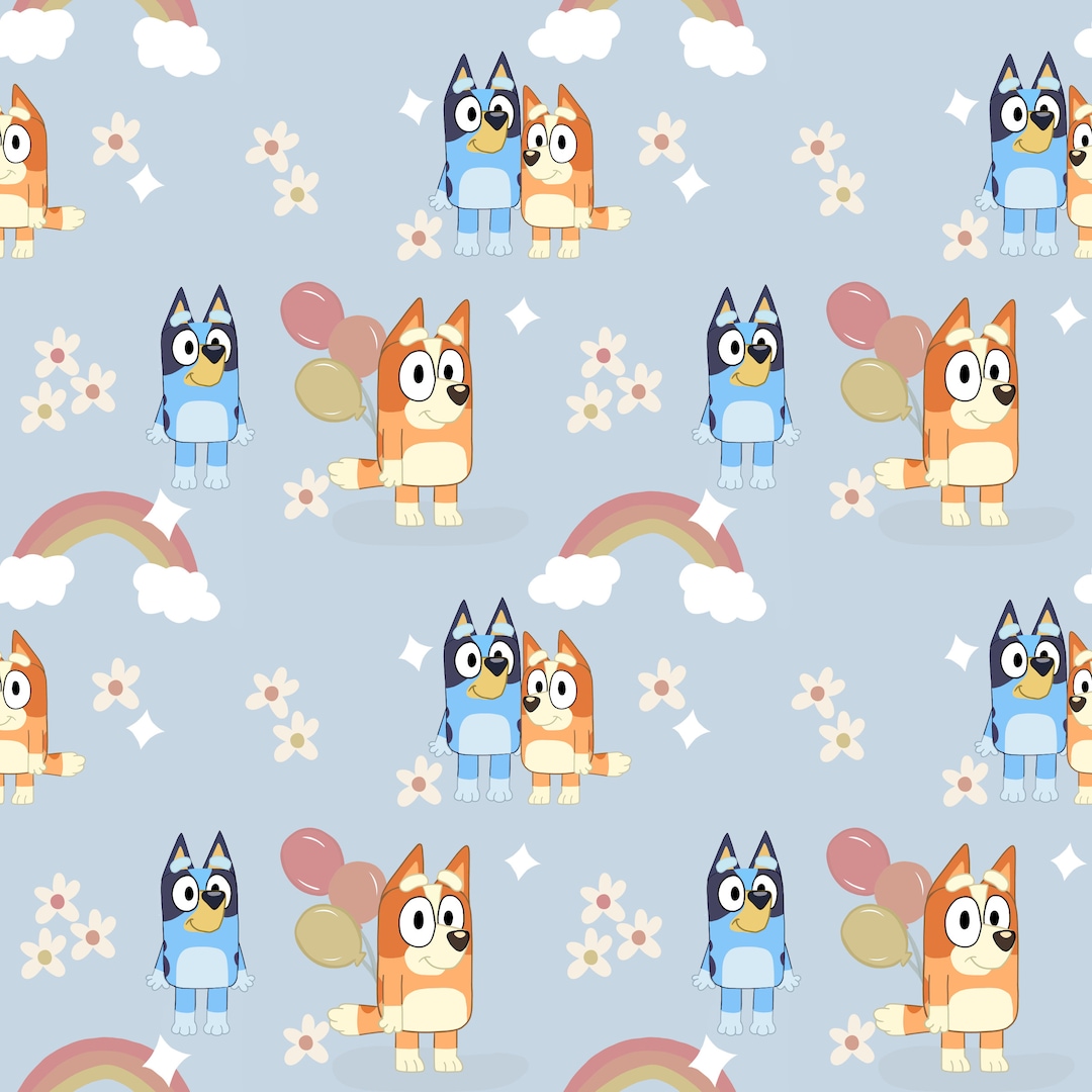 Bluey Seamless Design/sublimination/continous Pattern - Etsy