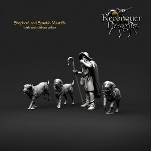 Medieval Shepard With Dogs Diorama, Historical 1/72, 28mm, 32mm, 1/35 ...