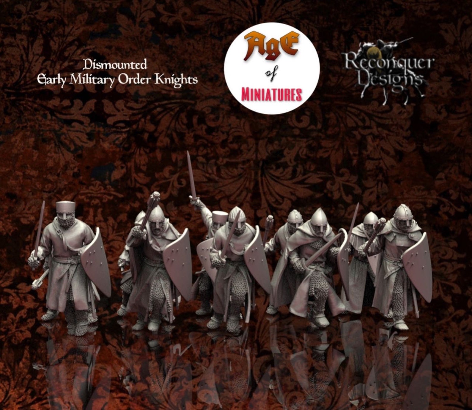 Medieval Dismounted Order Knights Historical 28mm 1/35 - Etsy