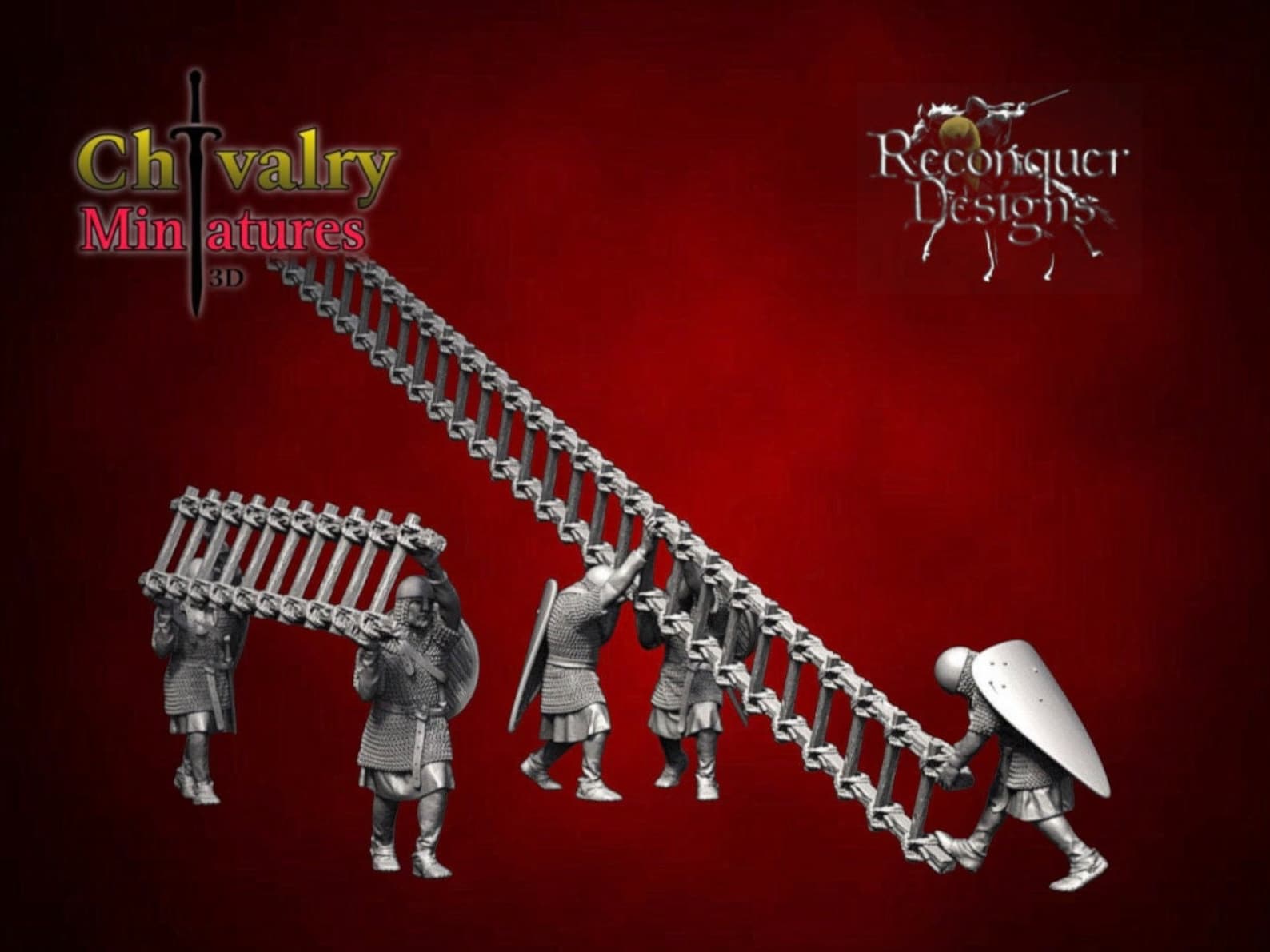 Medieval Seige Ladder Carryiers, 11th Century Knights, Historical 1/72 ...