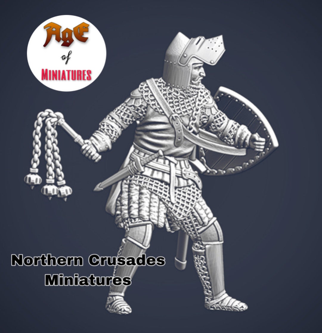 Medieval Late 14th Century Foot Knight, Historical 1/72, 28mm, 32mm, 1/ ...