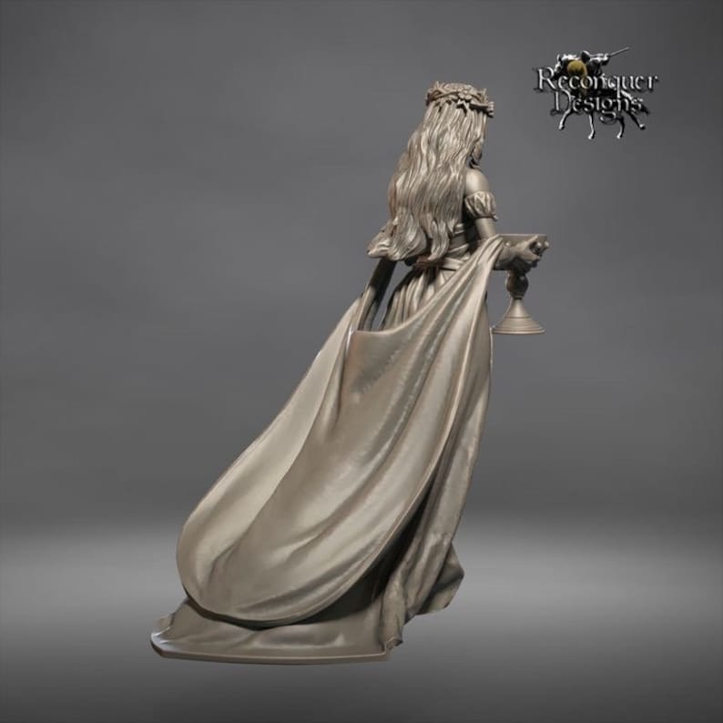 Lady With Chalice 1/72, 28mm, 32mm, 1/35th, 54mm, 75mm, 1/16, Resin ...