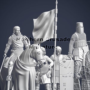 Medieval Commanders Set #2 Bundle, Resin, 1/72, 28mm, 32mm, 1/35, 54mm ...