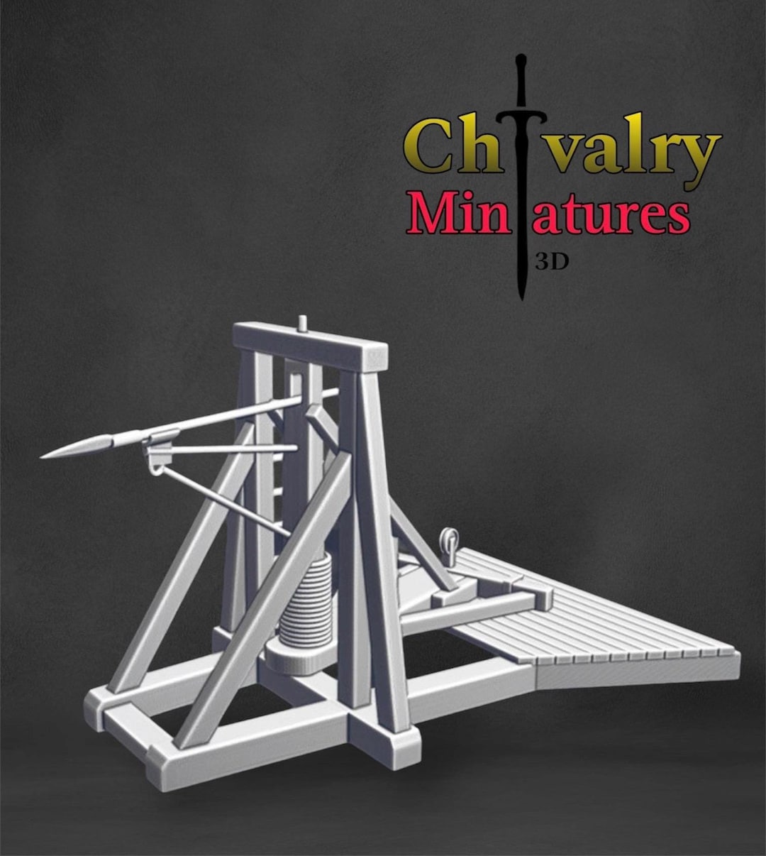 Medieval Arrow Thrower Siege Weapon, Diorama Historical 1/72, 28mm ...