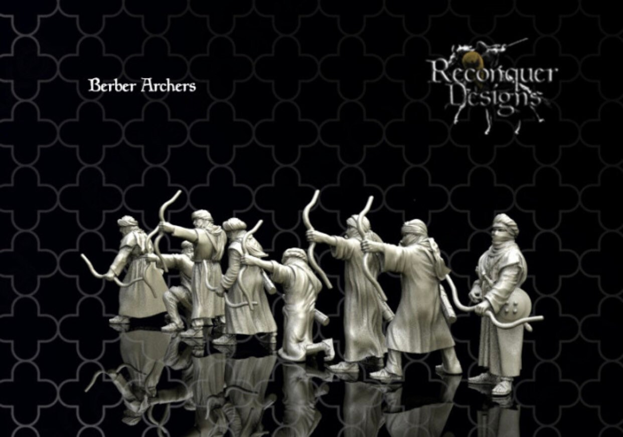 Medieval Berber Archers, Historical 1/72, 28mm, 32mm, 1/35, 54mm, 75mm ...