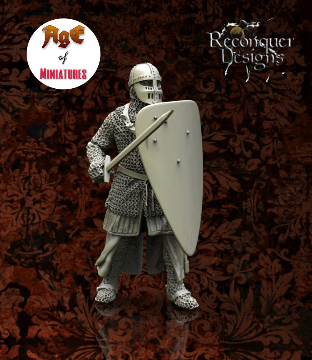 Medieval Iberian Gaurd, 1/72, 28mm, 32mm, 1/35, 54mm, 75mm, 1/16. Resin ...