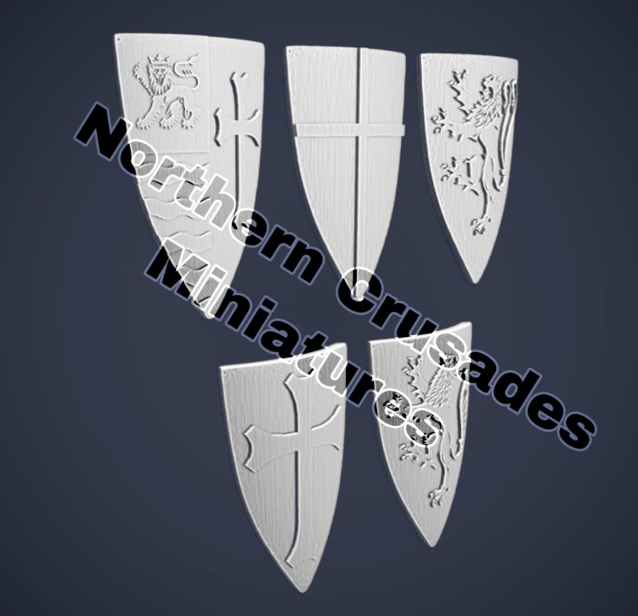Medieval Shield Pack X5, Historical 1/72, 28mm, 32mm, 1/35, 54mm, 75mm ...