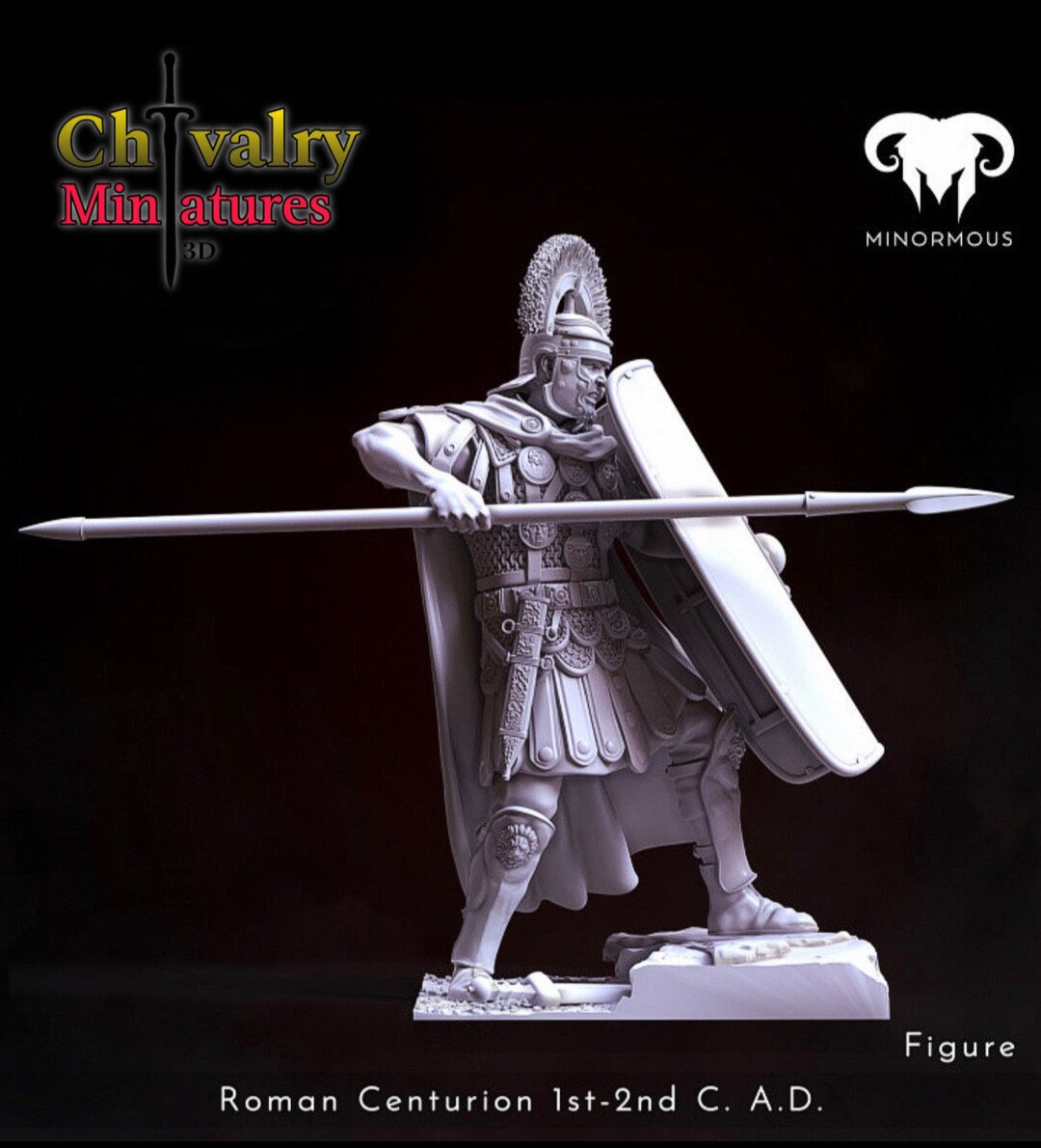 Roman Centurion, Fighting Pose (helmet & Cape) Figure Historical 1/35 ...