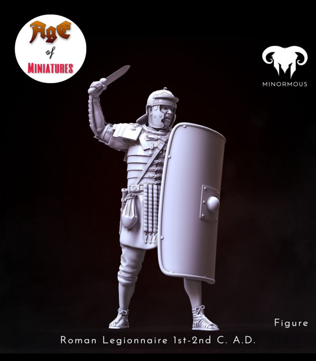 Roman Legionnaire Fighting Figure Historical 1/35, 54mm, 60mm, 75mm ...