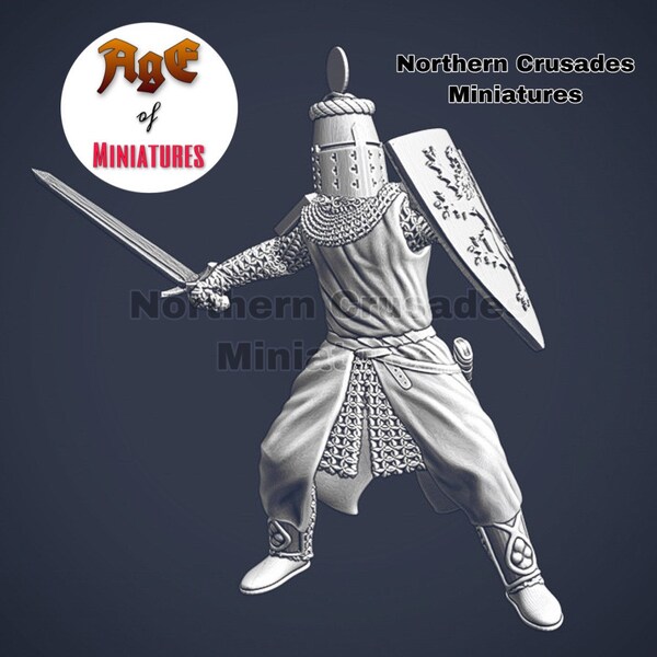 Northern Crusader Miniature - Etsy