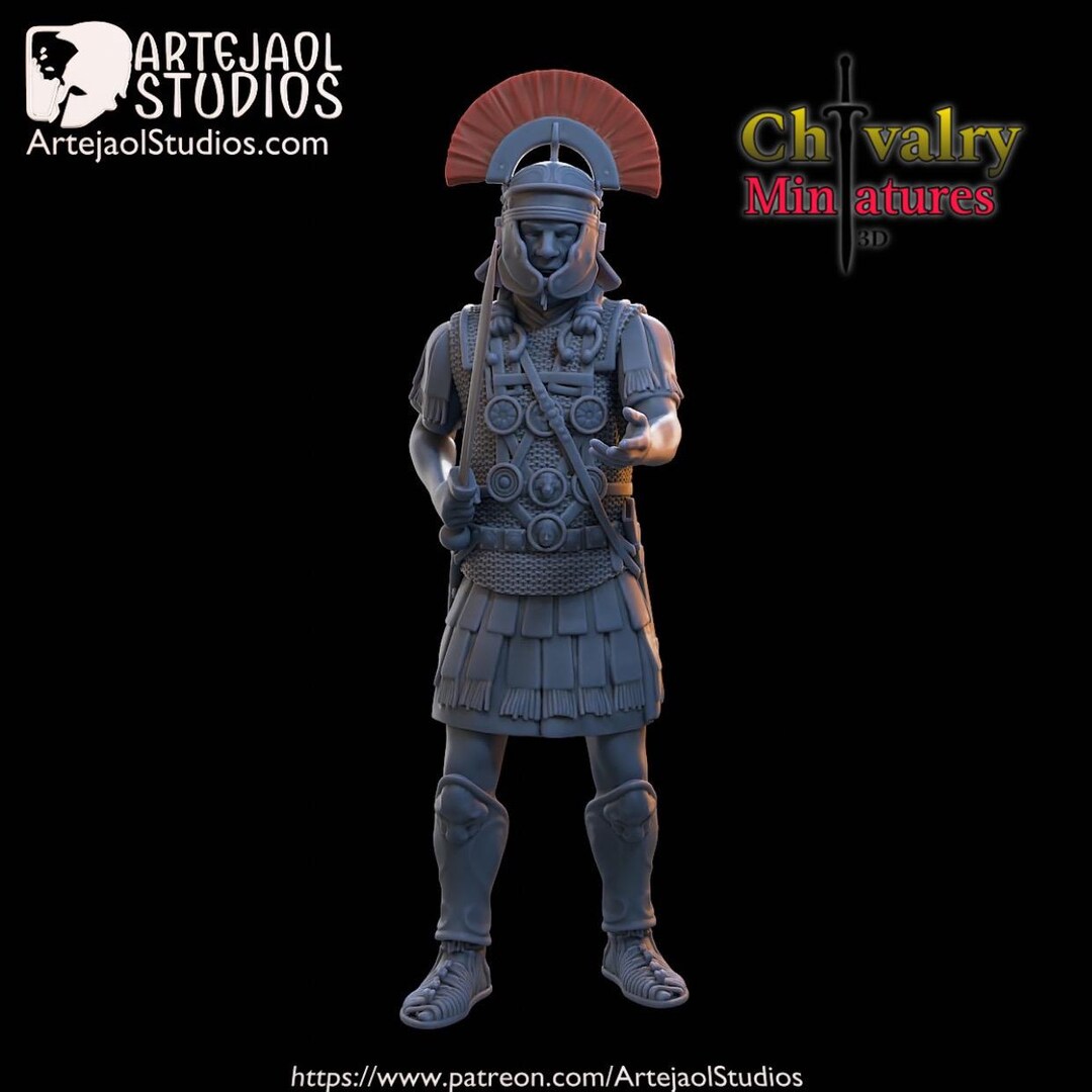 Roman Centurion Legionary #7, Resin Figure Historical 1/35, 54mm, 60mm ...