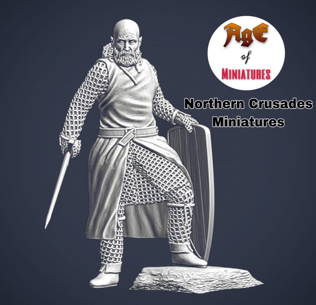 Danish Knight, Esbren the Resolute, Historical 1/72, 28mm, 32mm, 1/35 ...