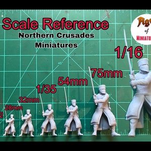 Medieval Crusaders With Bill Hooks X4, Historical 1/72, 28mm, 32mm, 1/ ...