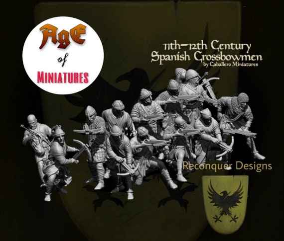 Medieval 11th Century Spanish Crossbowmen Saxon Resin - Etsy