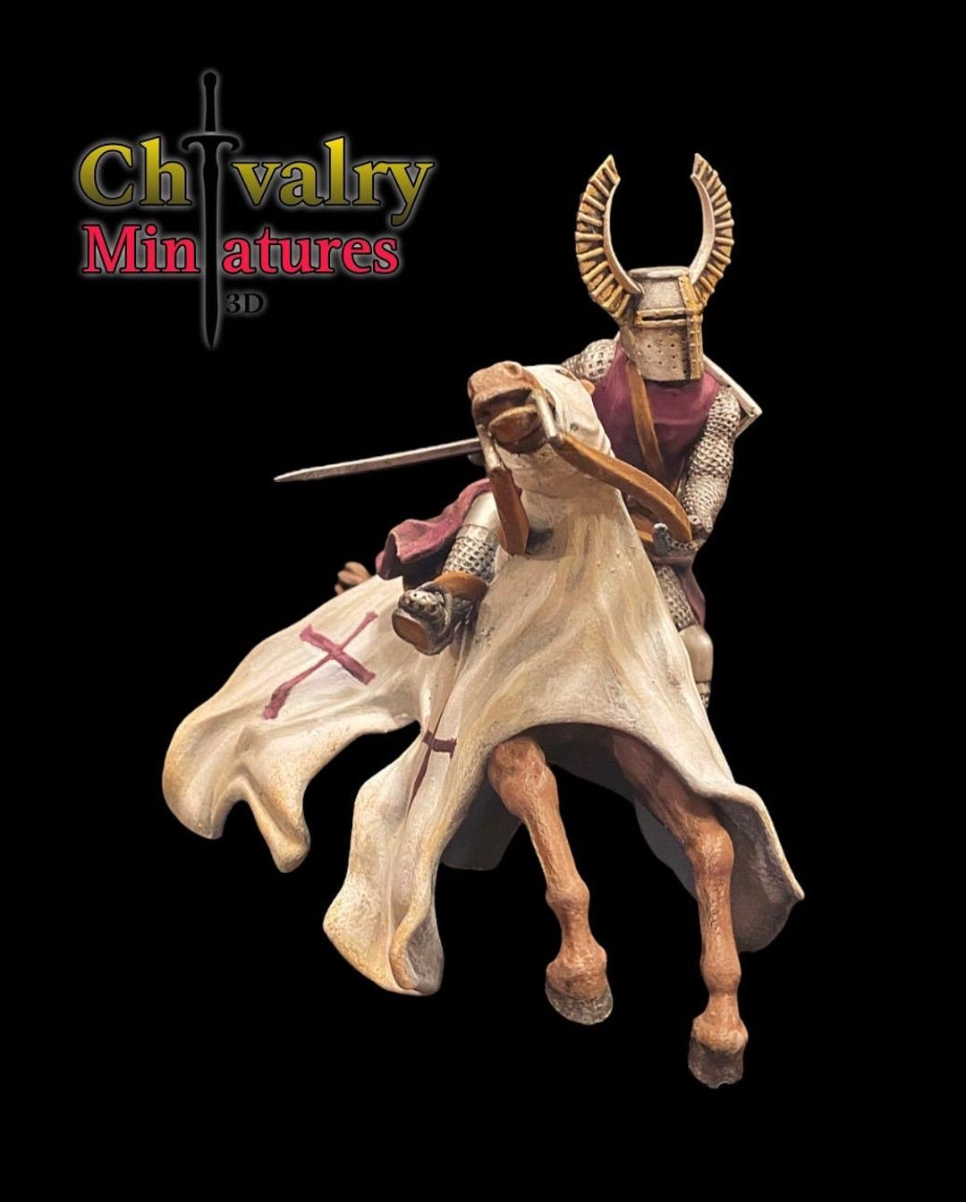 Wounded Teutonic Crusader, Historical Resin 1/72, 28mm, 32mm, 1/35 ...