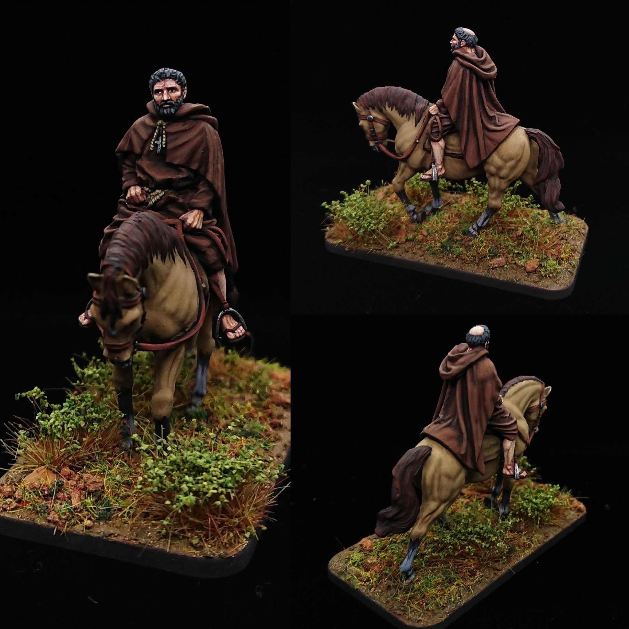 Mounted Priest, Historical 1/72, 28mm, 32mm, 1/35, 54mm, 75mm. Resin ...
