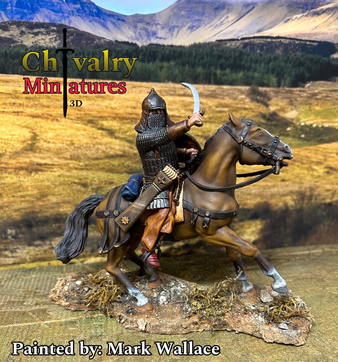 Medieval Mongol Mounted Sword, 1/72, 28mm, 32mm, 1/35, 54mm, 75mm ...