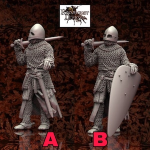 Medieval 12th Century Spanish Knight, Historical 1/72, 28mm, 32mm, 1/35 ...