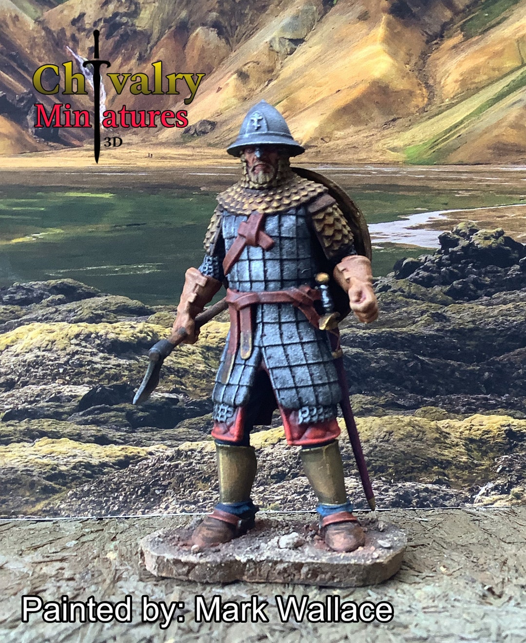 Medieval Captain of Varangian Gaurd on Foot, Historical 1/72, 28mm ...