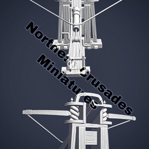 Medieval Stone Thrower Siege Weapon, Diorama Historical 1/72, 28mm ...