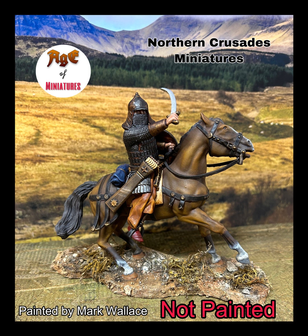 Medieval Mongol Mounted Sword, 1/72, 28mm, 32mm, 1/35, 54mm, 75mm ...