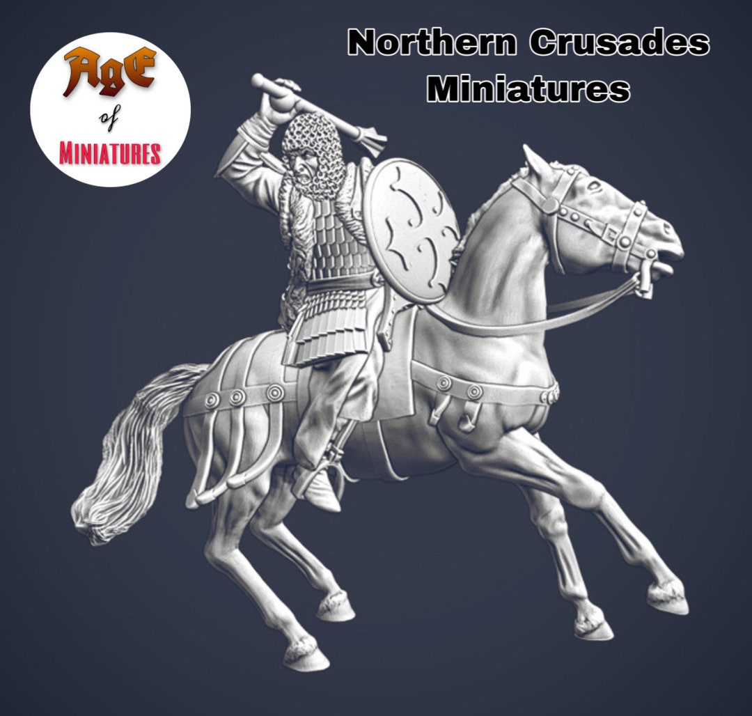 Medieval Mounted Novgorod Prince Crusader, Historical 1/72, 28mm, 32mm ...