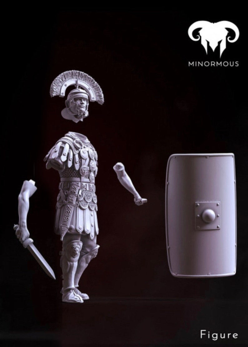Roman Centurion, Ready Pose Figure Historical 1/35, 54mm, 60mm, 75mm ...