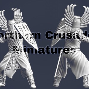 Medieval German Winged Helmet Crusader, Historical 1/72, 28mm, 32mm, 1/ ...