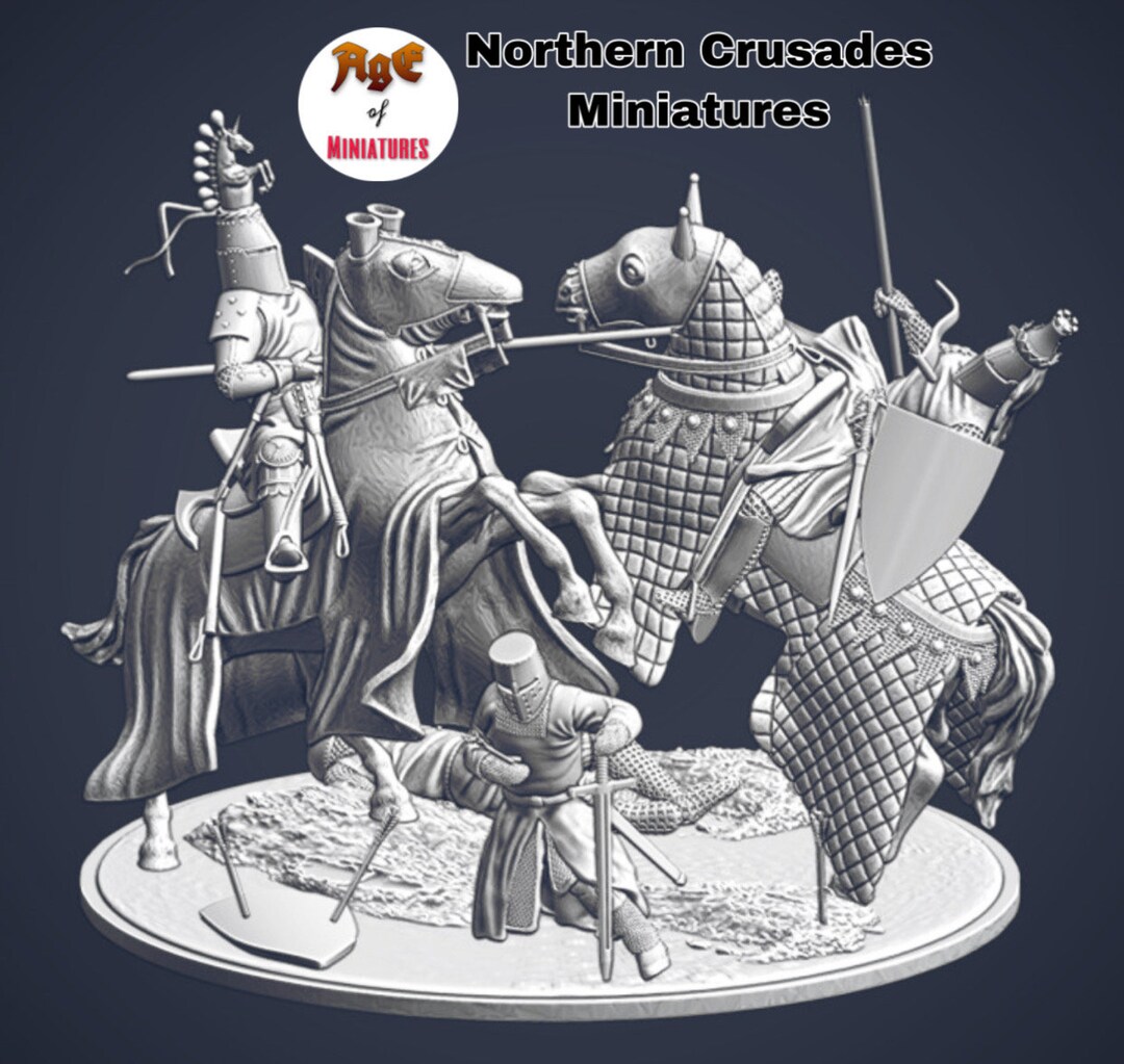 Medieval Meeting on the Battlefield Diorama, Historical 1/72, 28mm ...