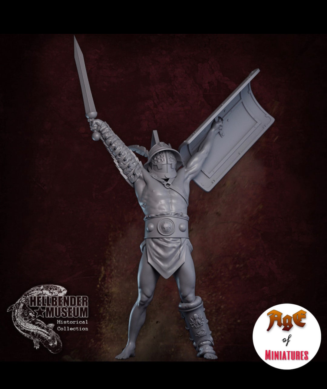 Roman Gladiator Murmillo, Figure Historical 1/35, 54mm, 60mm, 75mm ...