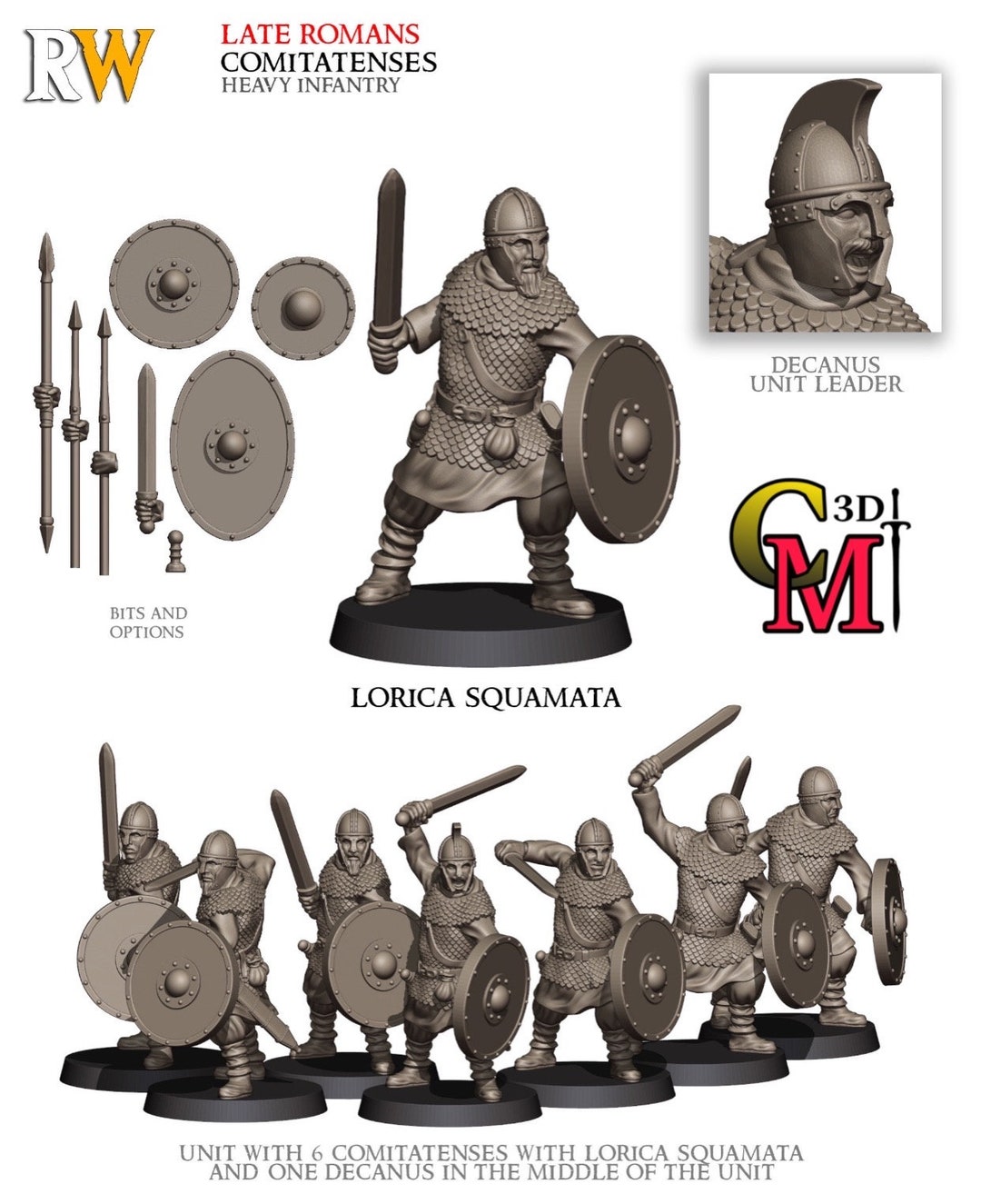 Late Roman Comitatenses lorica Squamata Heavy Infantry, Historical 1/72 ...